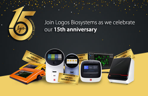 Logos Biosystems is celebrating its 15th anniversary during the Golden Opportunity Giveaway ...